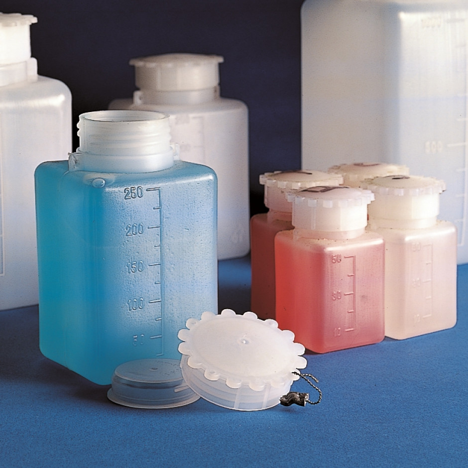 Graduated Square Bottles Wide Neck Series 600 - Bottles And Accessories ...