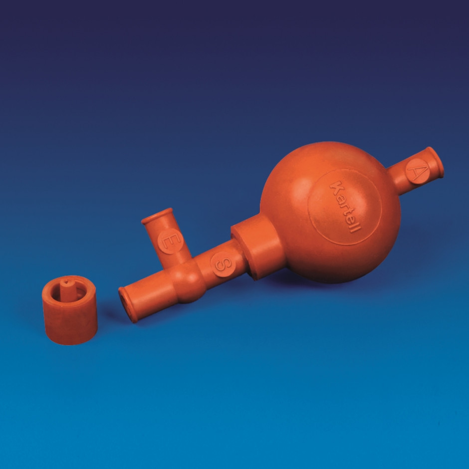 Propipetta Di Gomma A Tre Valvole Con Adattatore - Pipette E Accessori ...